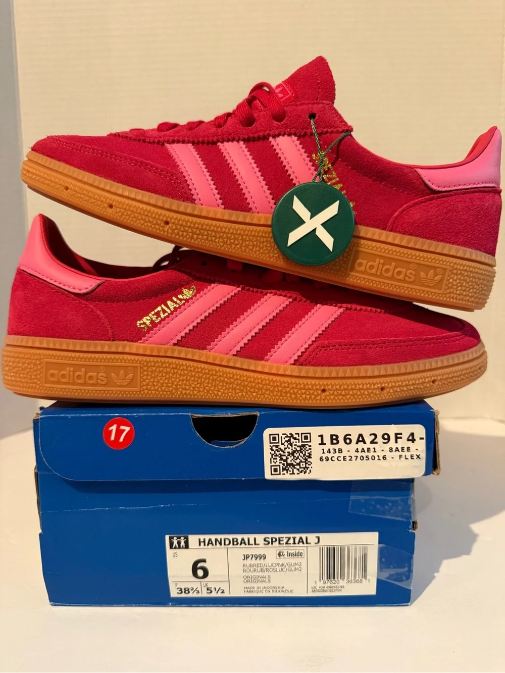 adidas | Shoes | Adidas Handball Spezial Red And Pink Suede Sneakers ...